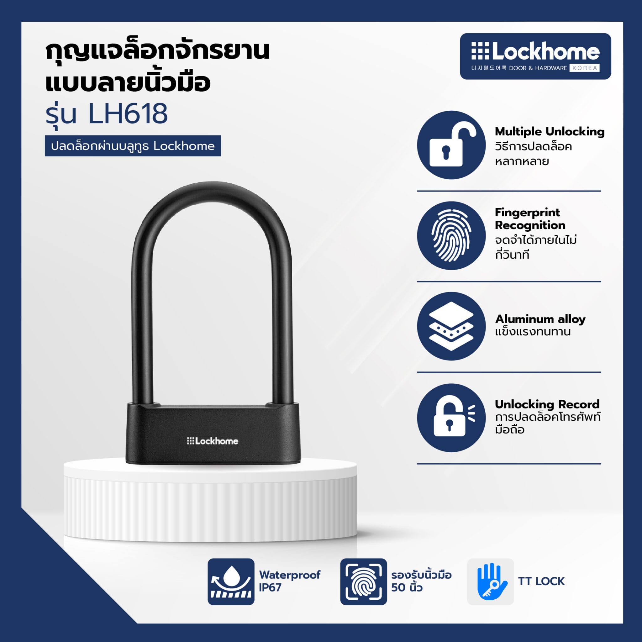 Lock Gadget กุญแจแบบสแกนลายนิ้วมือ