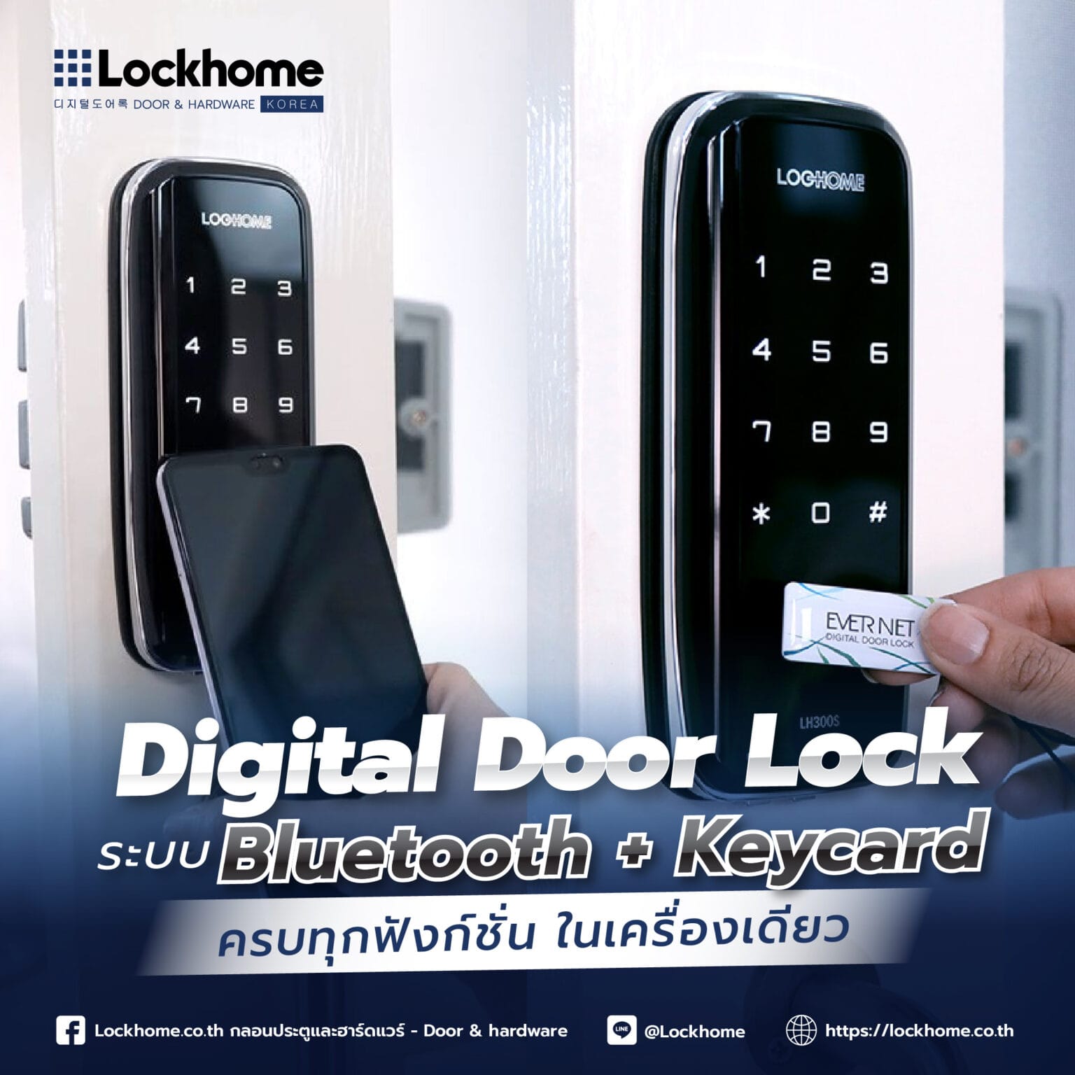 Digital Door Lock Bluetooth + Keycard system: complete all functions in ...